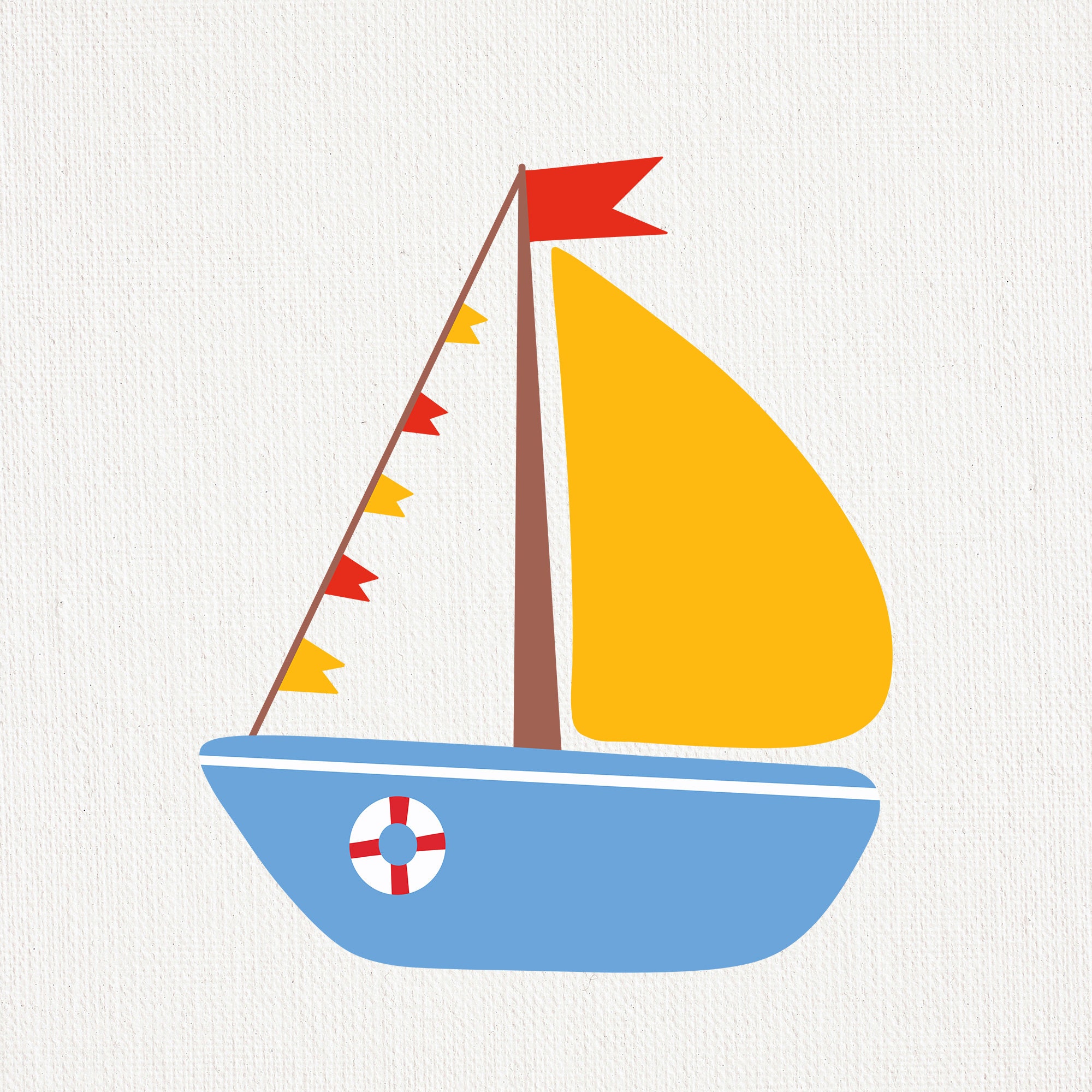 Sailboat Clipart Png, Summer Beach Clipart Set, Water Overlays, Sailing ...
