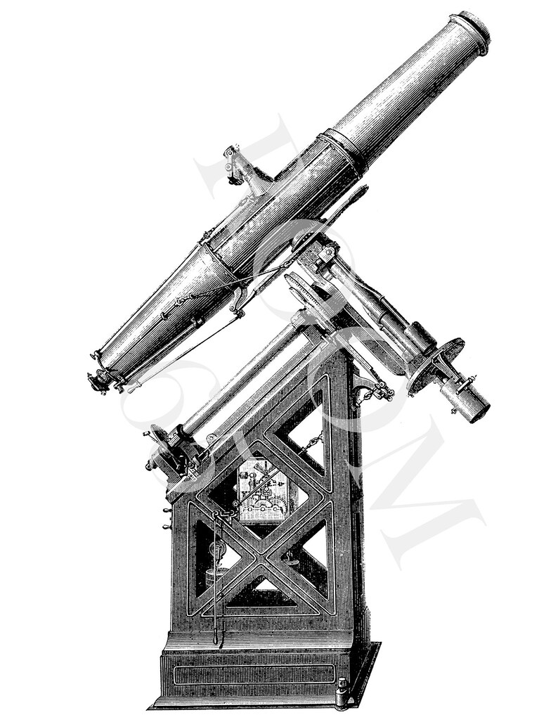 Vintage Microscope Illustration, Microscope Clip Art, Antique Print ...