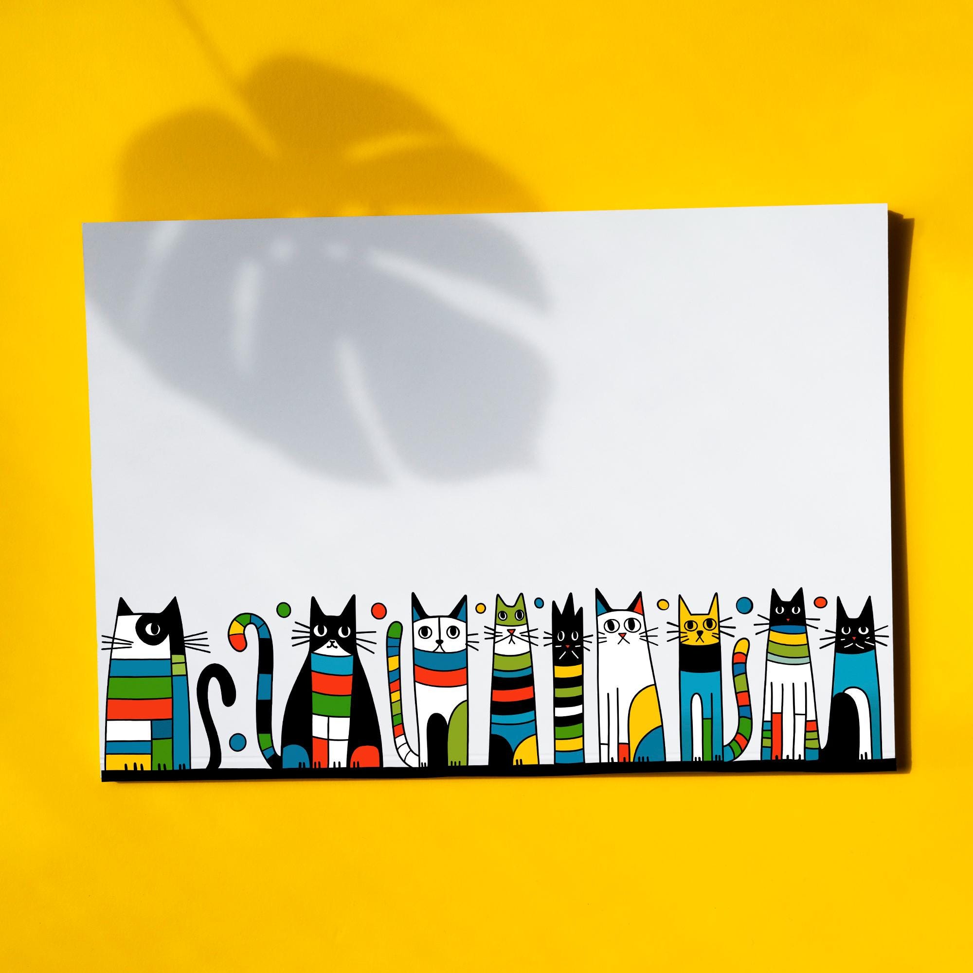Cute Cats Borders Clipart, Cat PNG, Border Clip Art, Cat Png, Instant ...