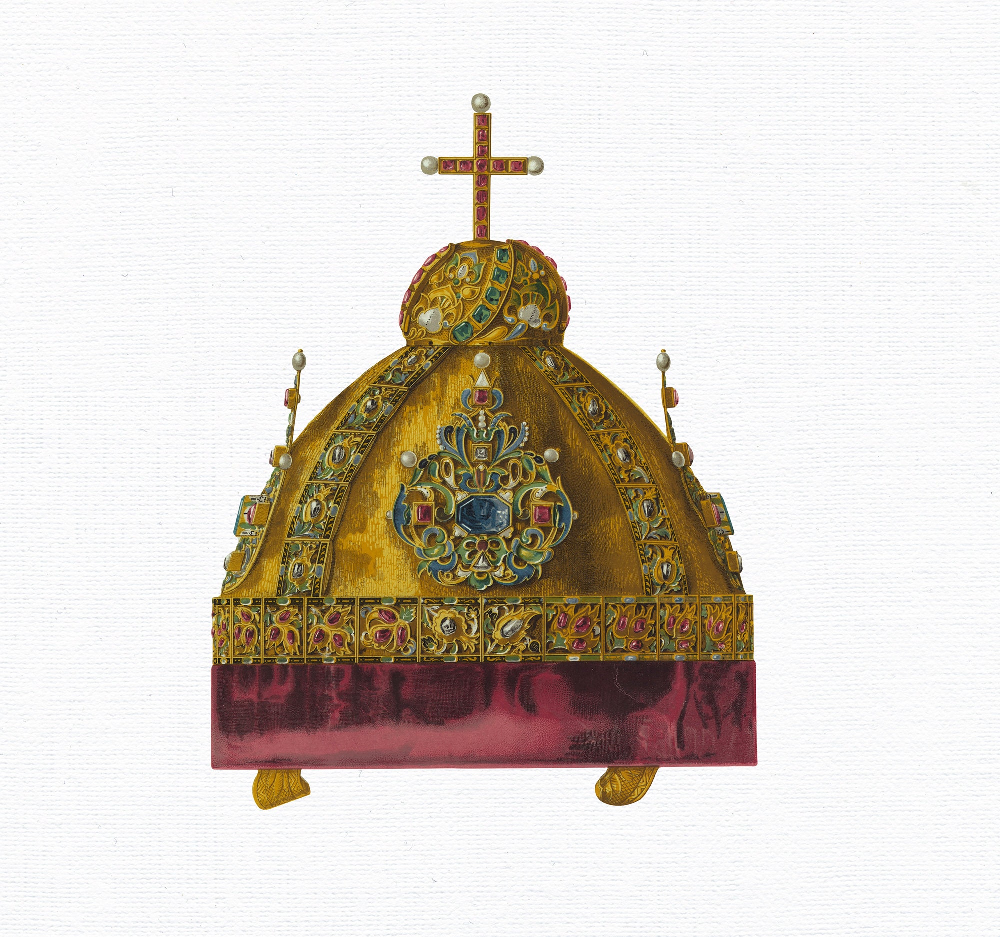 Vintage Gold Crowns Clipart, Vintage Antique Royal Crown Clip Art ...