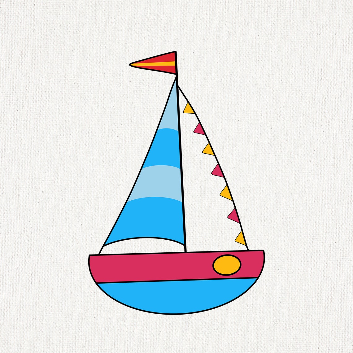 Sailboat Clipart Png, Summer Beach Clipart Set, Water Overlays, Sailing ...