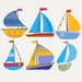 Sailboat Clipart Png, Summer Beach Clipart Set, Water Overlays, Sailing ...