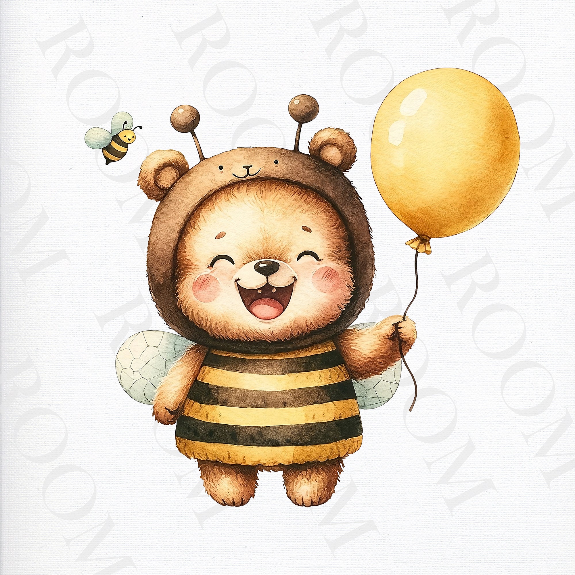 Cute Winnie PNG Cute Pooh Bear Bee PNG Digital Download PNG Commercial ...