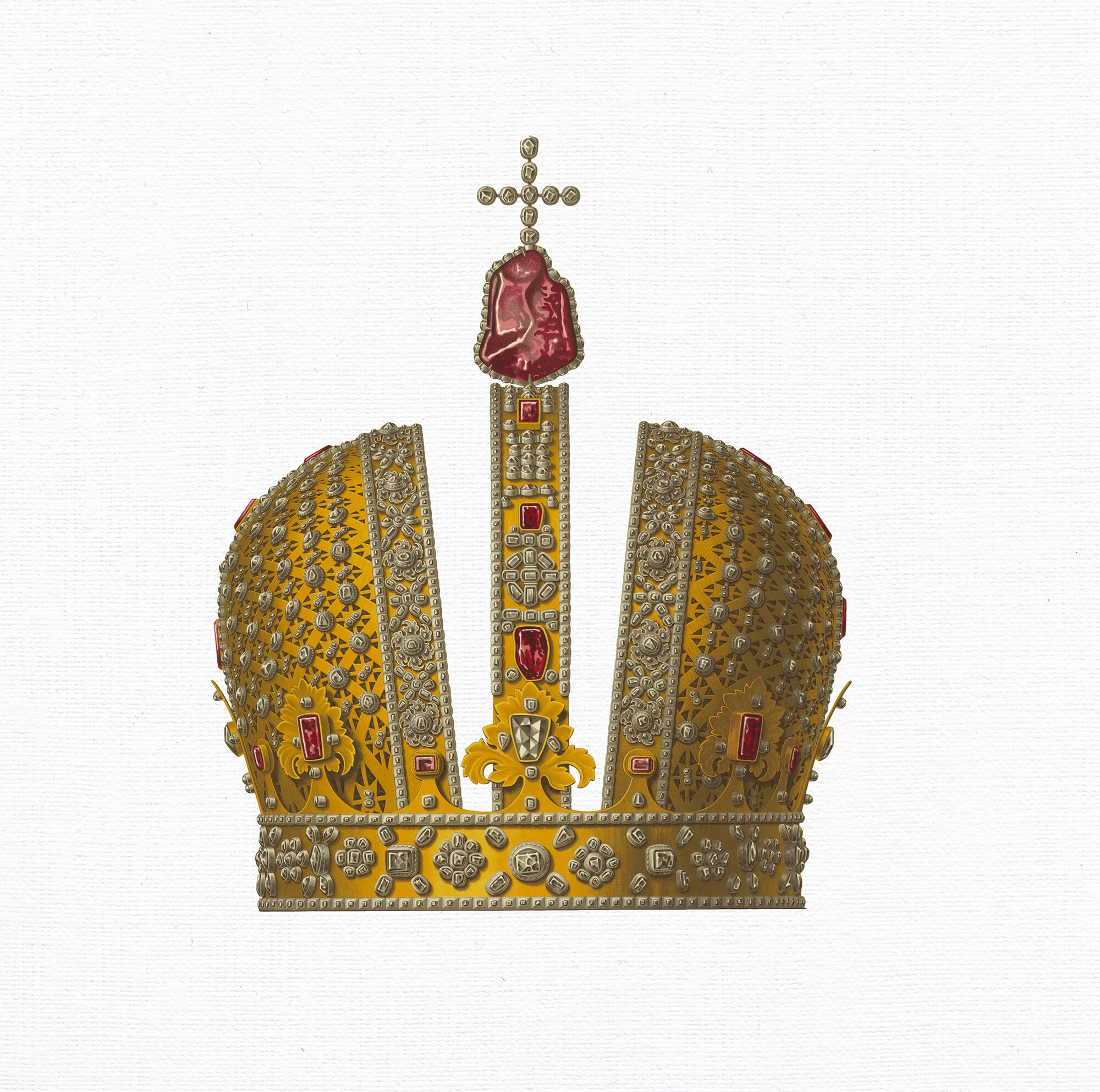 Vintage Gold Crowns Clipart, Vintage Antique Royal Crown Clip Art ...