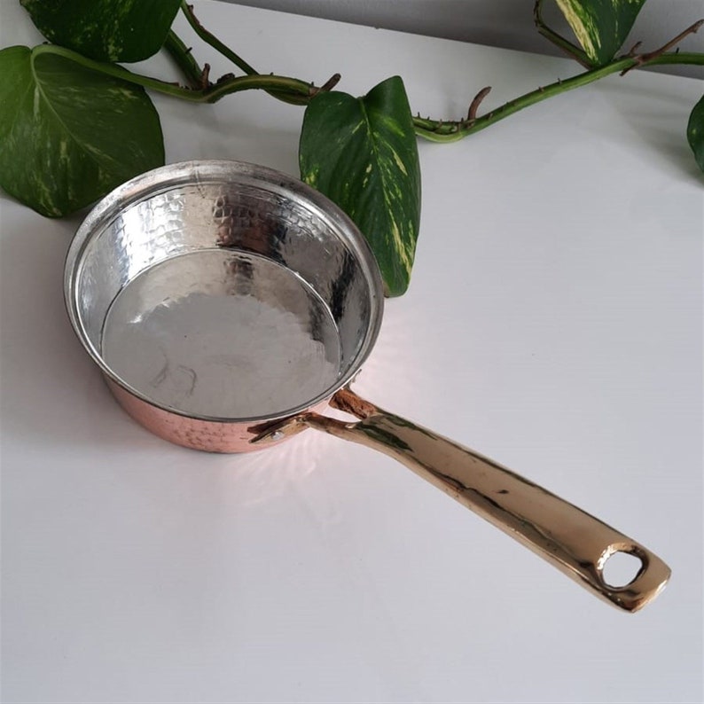 1.2 Mm Thick Hammered Copper Sauce Pan - Etsy