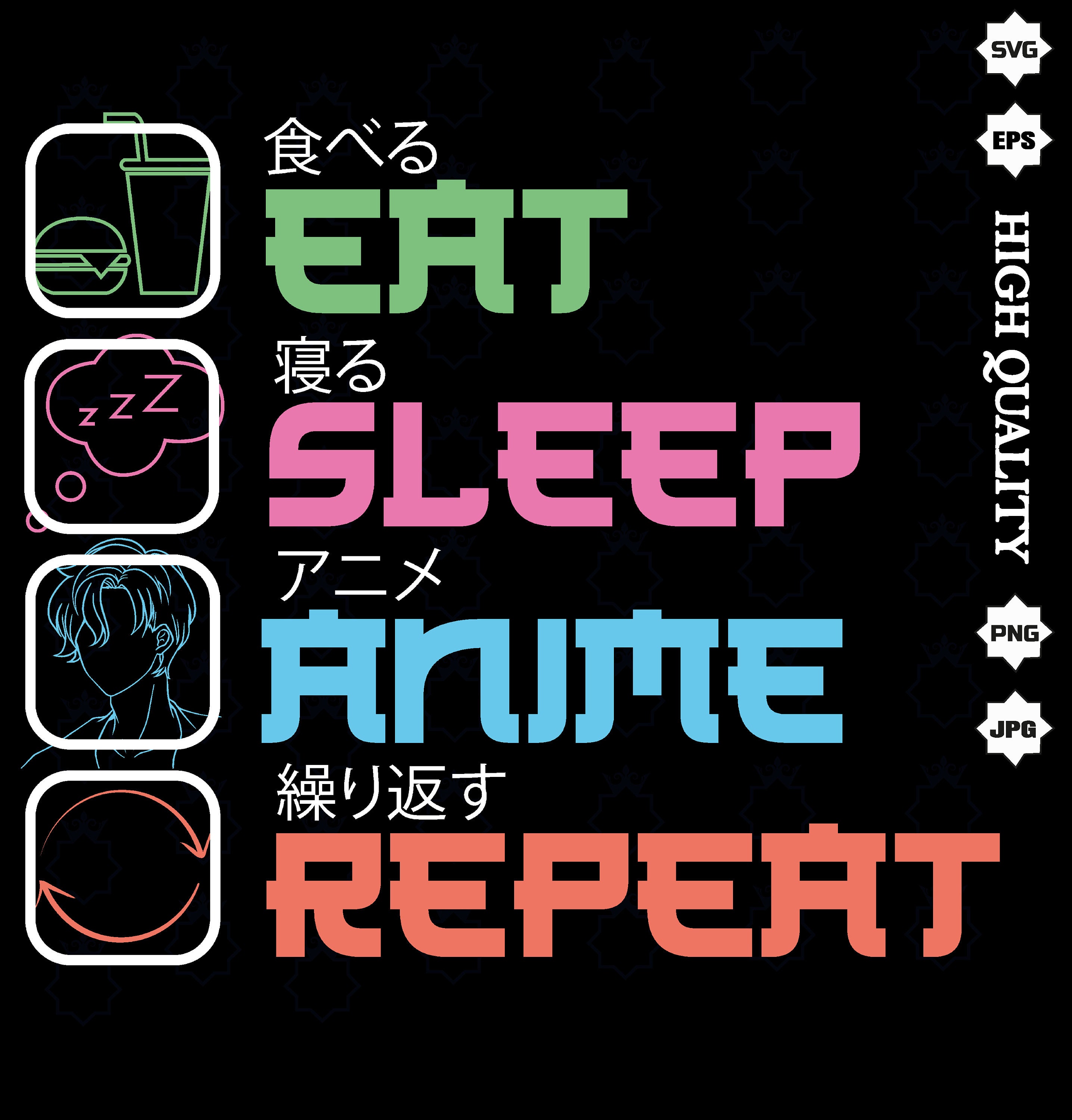 Eat Sleep Anime Repeat Svg Anime Png Lifestyle Anime Svg - Etsy Eat Sleep Anime Repeat Svg Anime Png Lifestyle Anime Svg - Etsy