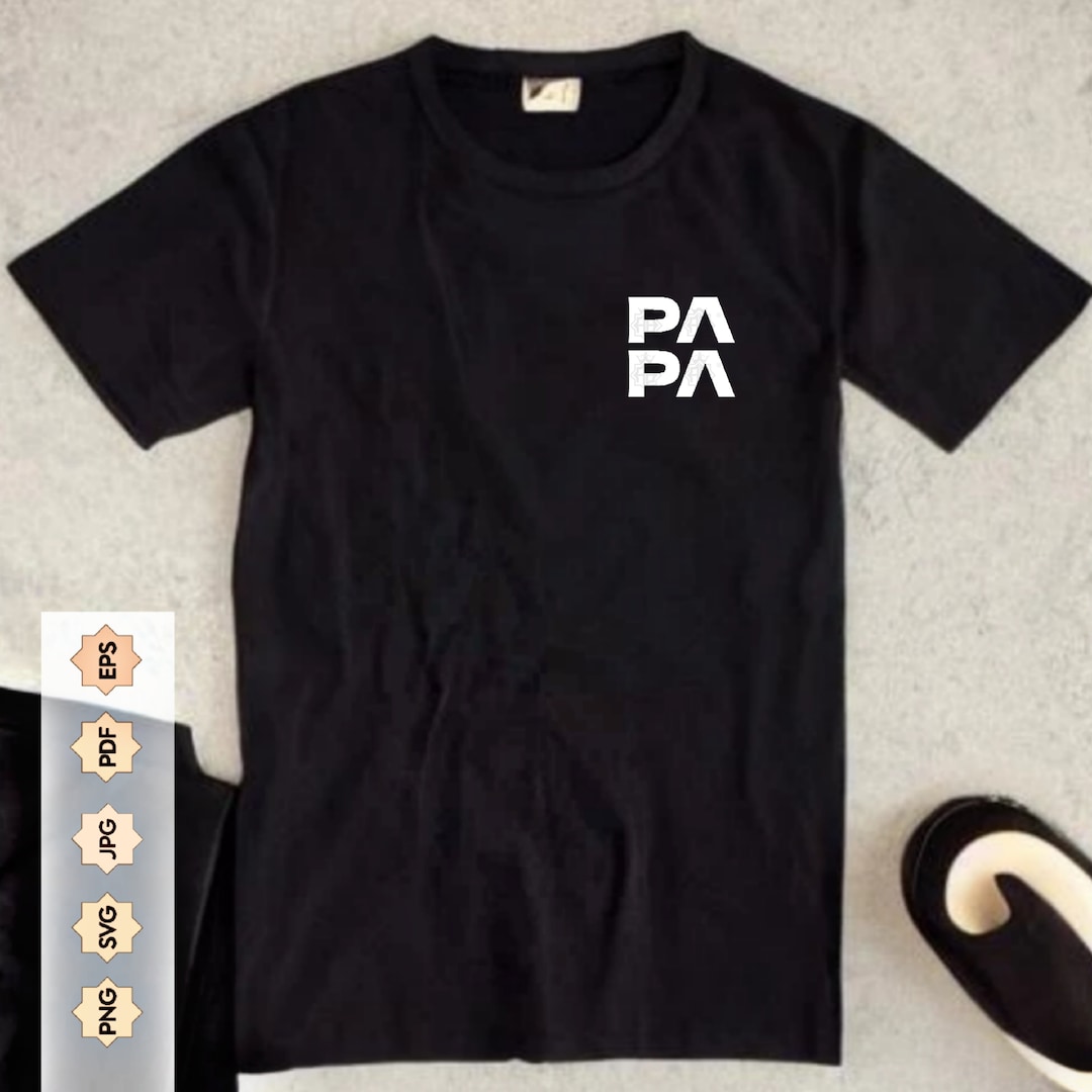 Custom Papa SVG Father's Day SVG Papa Png Papa Outline Dad Svg With ...