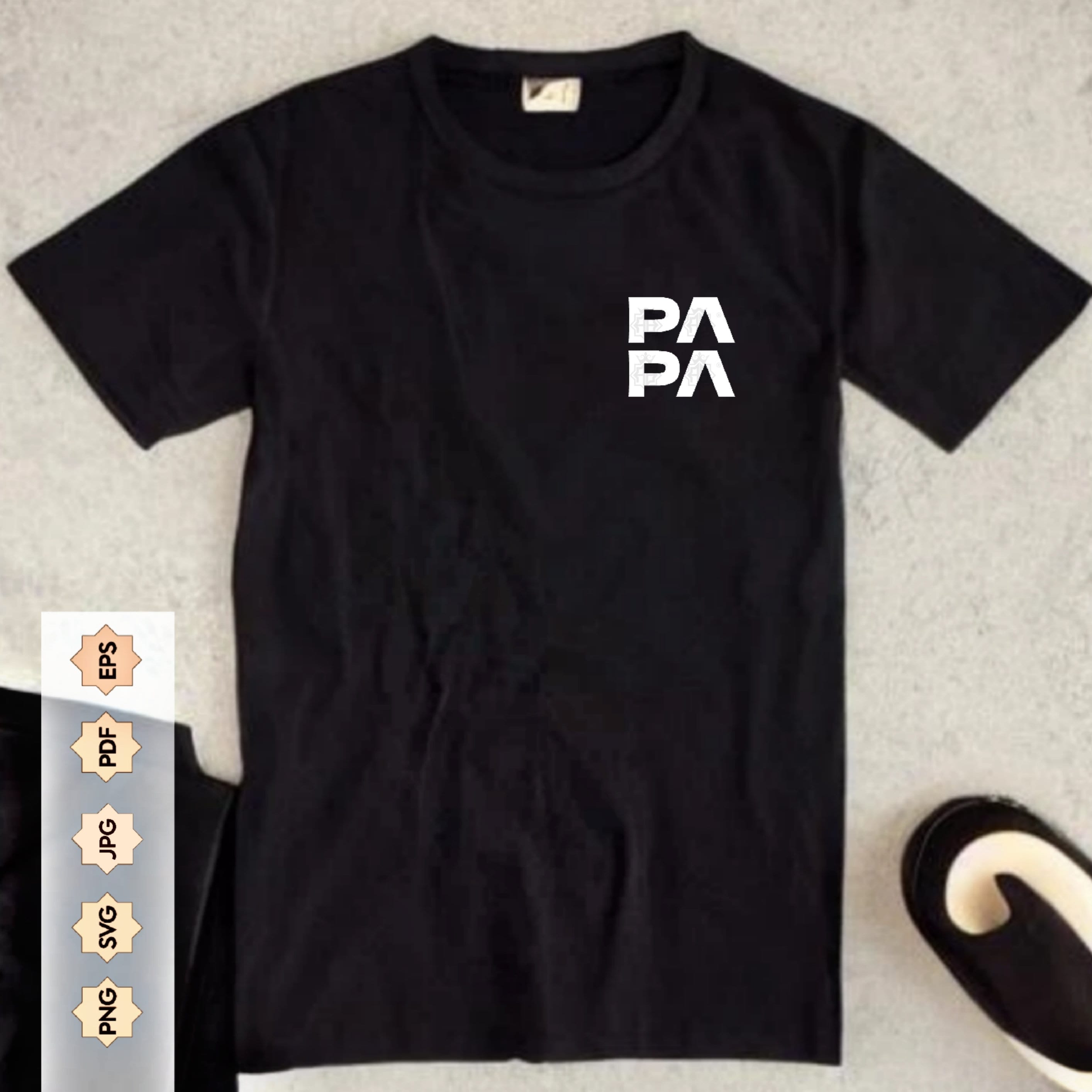 Custom Papa SVG Father's Day SVG Papa Png Papa Outline Dad Svg With ...