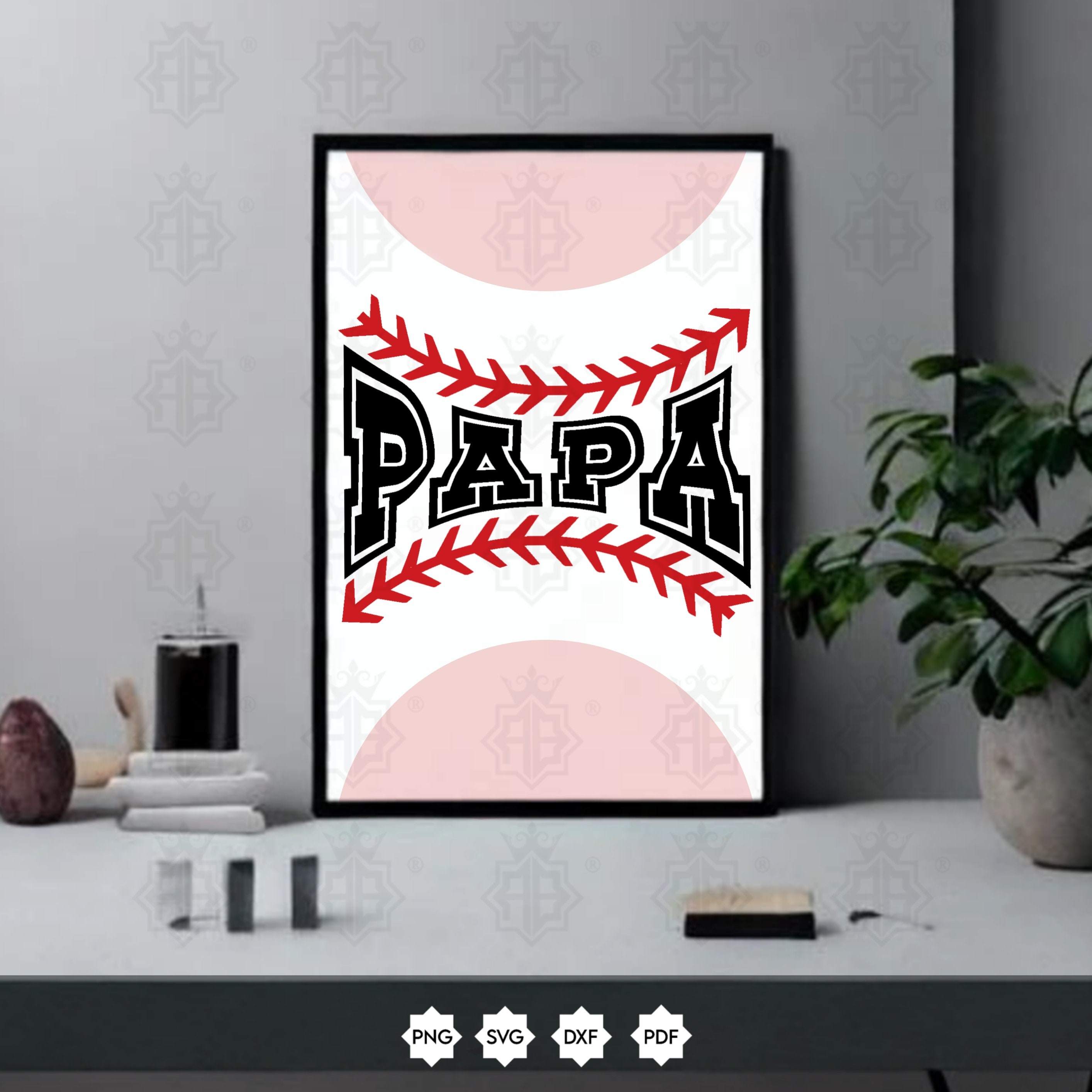 Papa Svg Baseball Svg Dad Svg Custom Papa SVG Father's Day SVG Papa Png ...