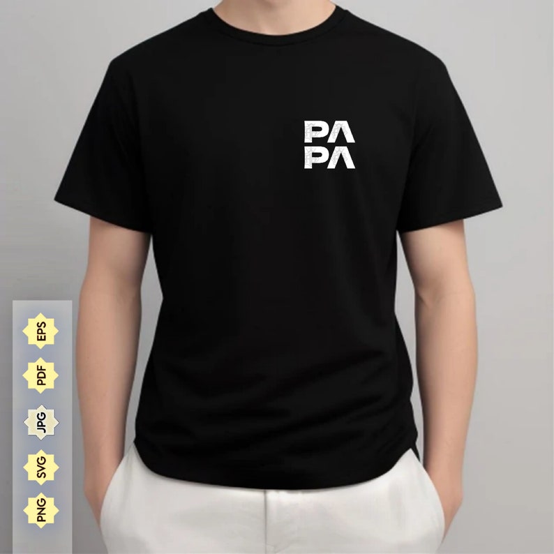 Custom Papa SVG Father's Day SVG Papa Png Papa Outline Dad Svg With ...