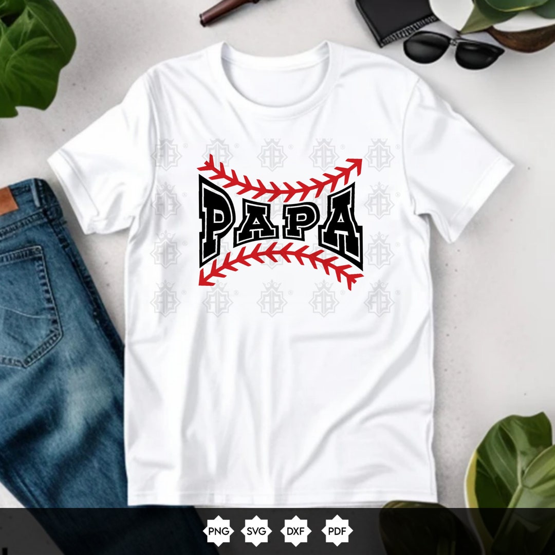 Papa Svg Baseball Svg Dad Svg Custom Papa SVG Father's Day SVG Papa Png ...