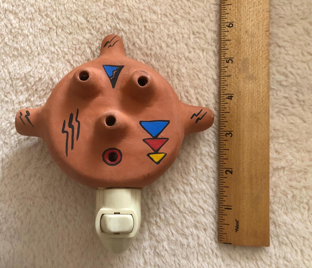 Pueblo Ceramic Mudhead Night Light - Etsy
