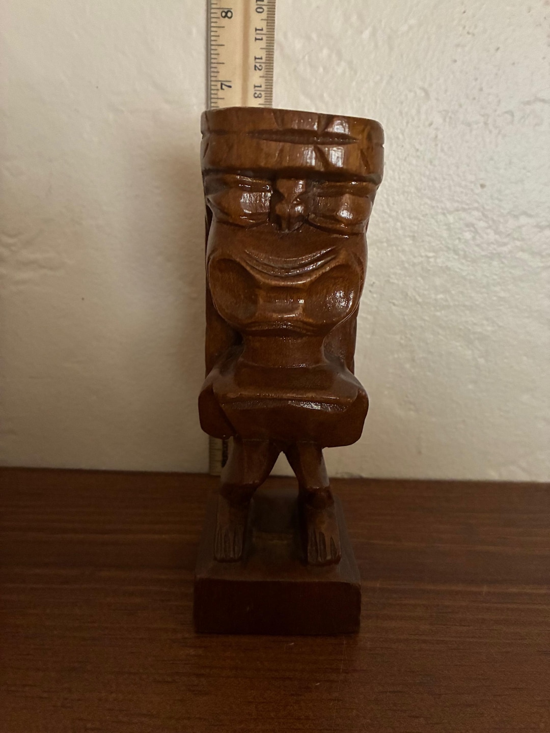 Hawaiian Indigenous God Kane 6.5 Inch Wooden Figurine, Made in Hawaii ...