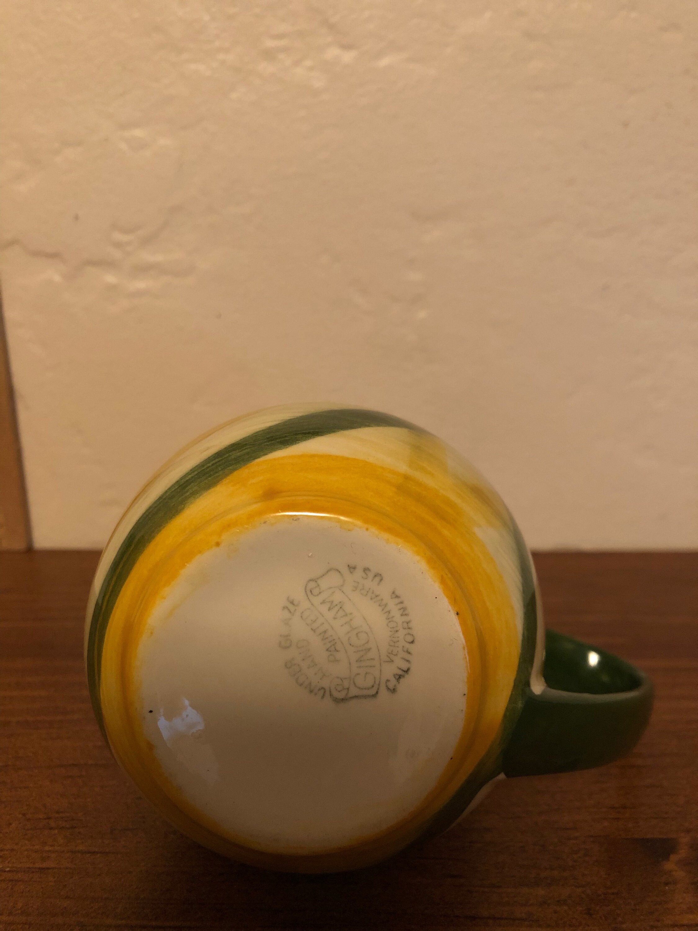 Mid-century Vernonware gingham Pattern Small Pitcher or Creamer, 5 ...