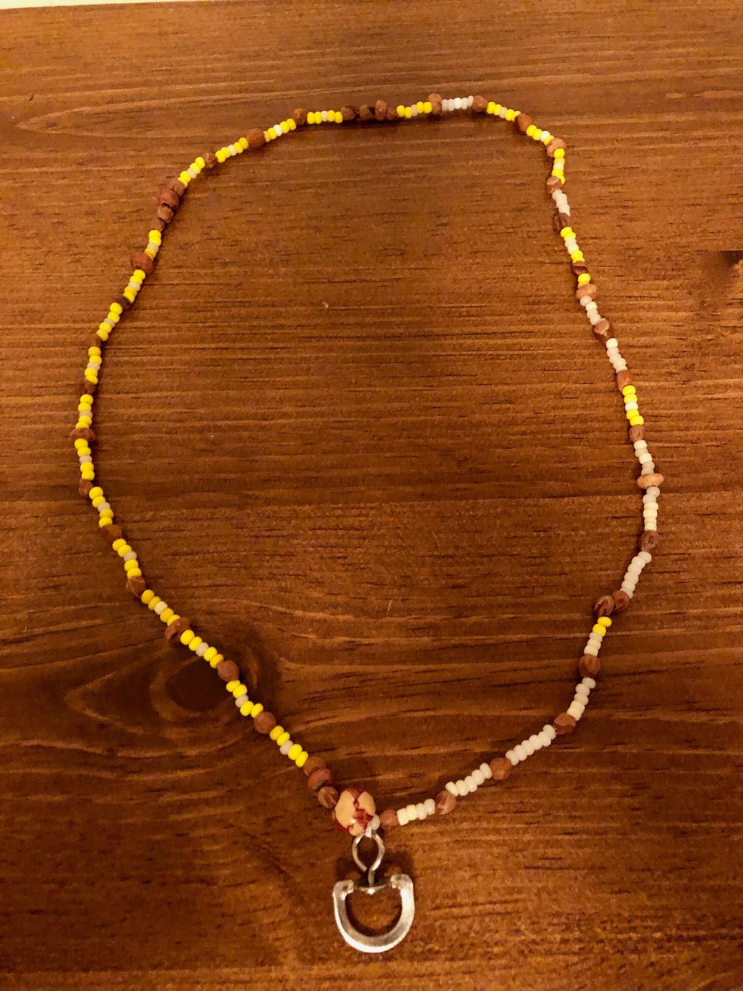 ID Lanyard With Dine Navajo Ghost Beads/juniper Berry Beads for ...