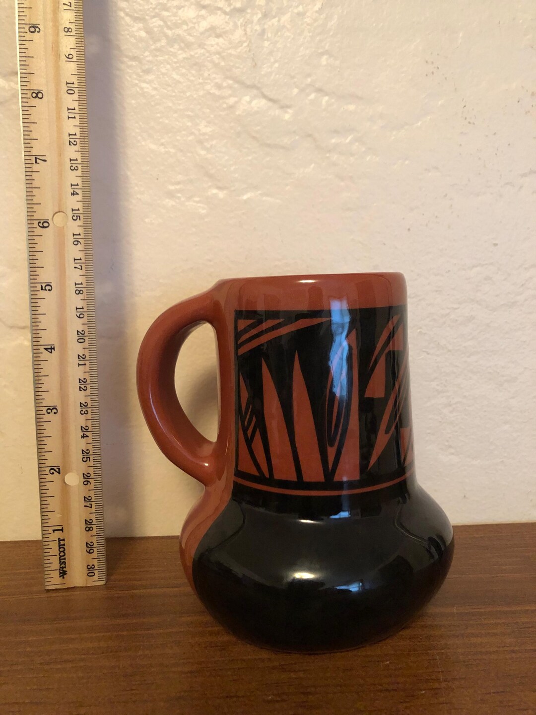 Vintage Native American Ute Mountain Pottery Large 18 Oz. Coffee Mug ...