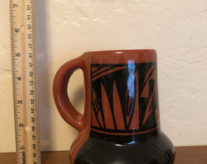 Vintage Native American Ute Mountain Pottery Large 18 Oz. Coffee Mug ...