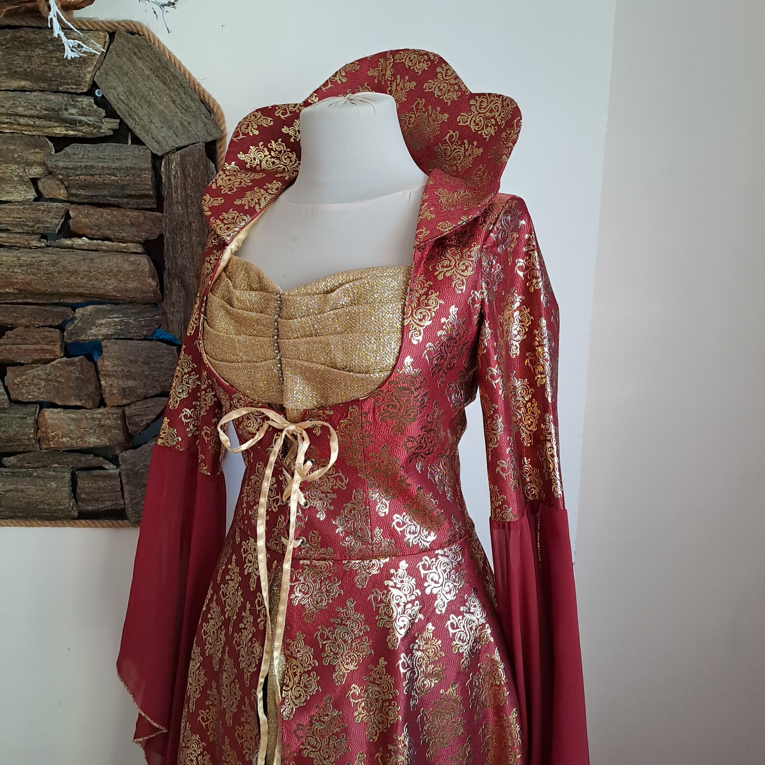 Vintage Red Turkish Wedding Dress: Ottoman Style XS-S - Etsy