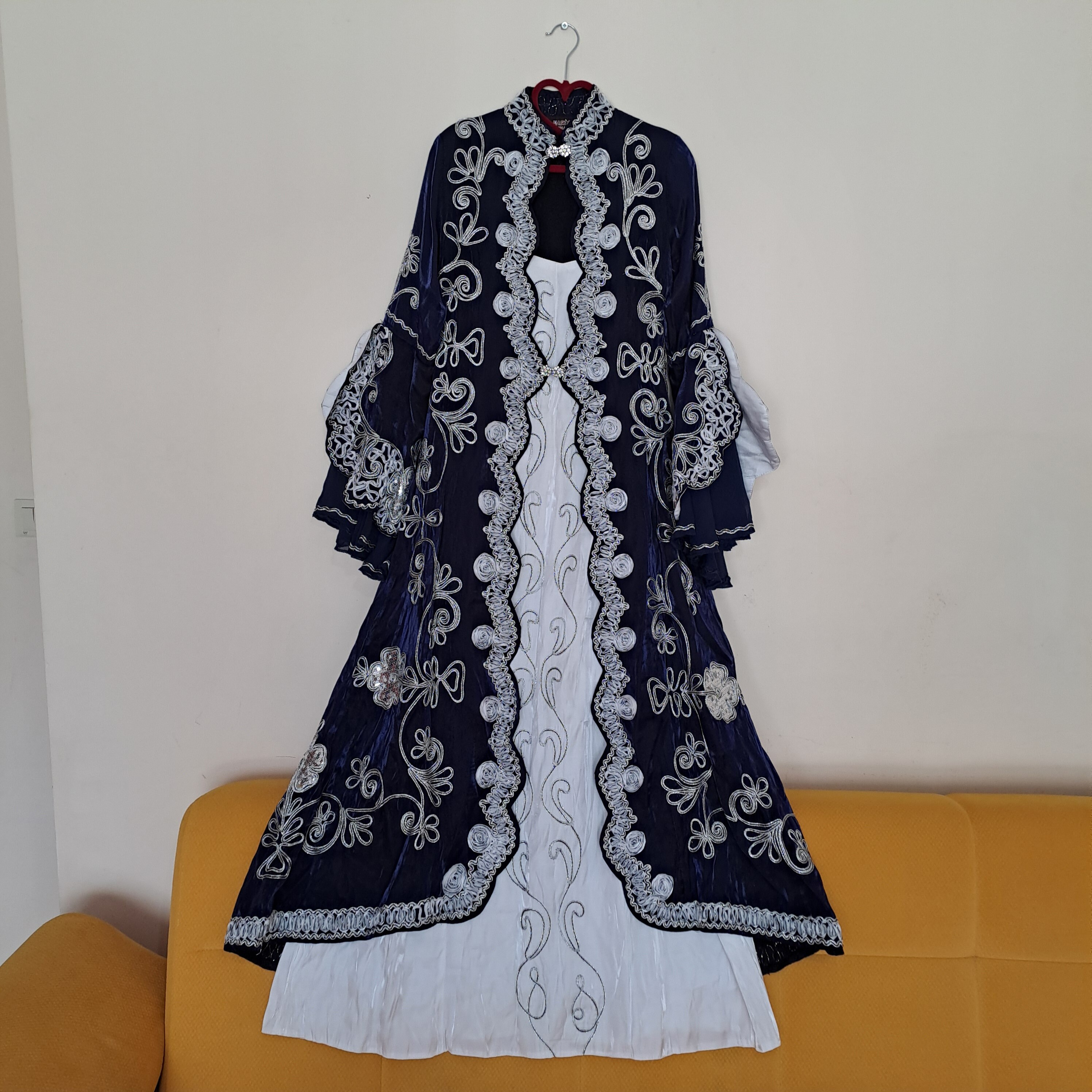 Traditional Vintage Blue Turkish Wedding Dress Red Bindalli Turkish ...