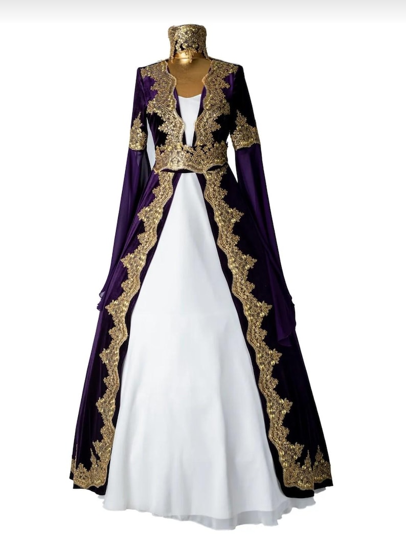 Traditional Vintage Turkish Wedding Dress Bindalli Turkishethnic Folk ...