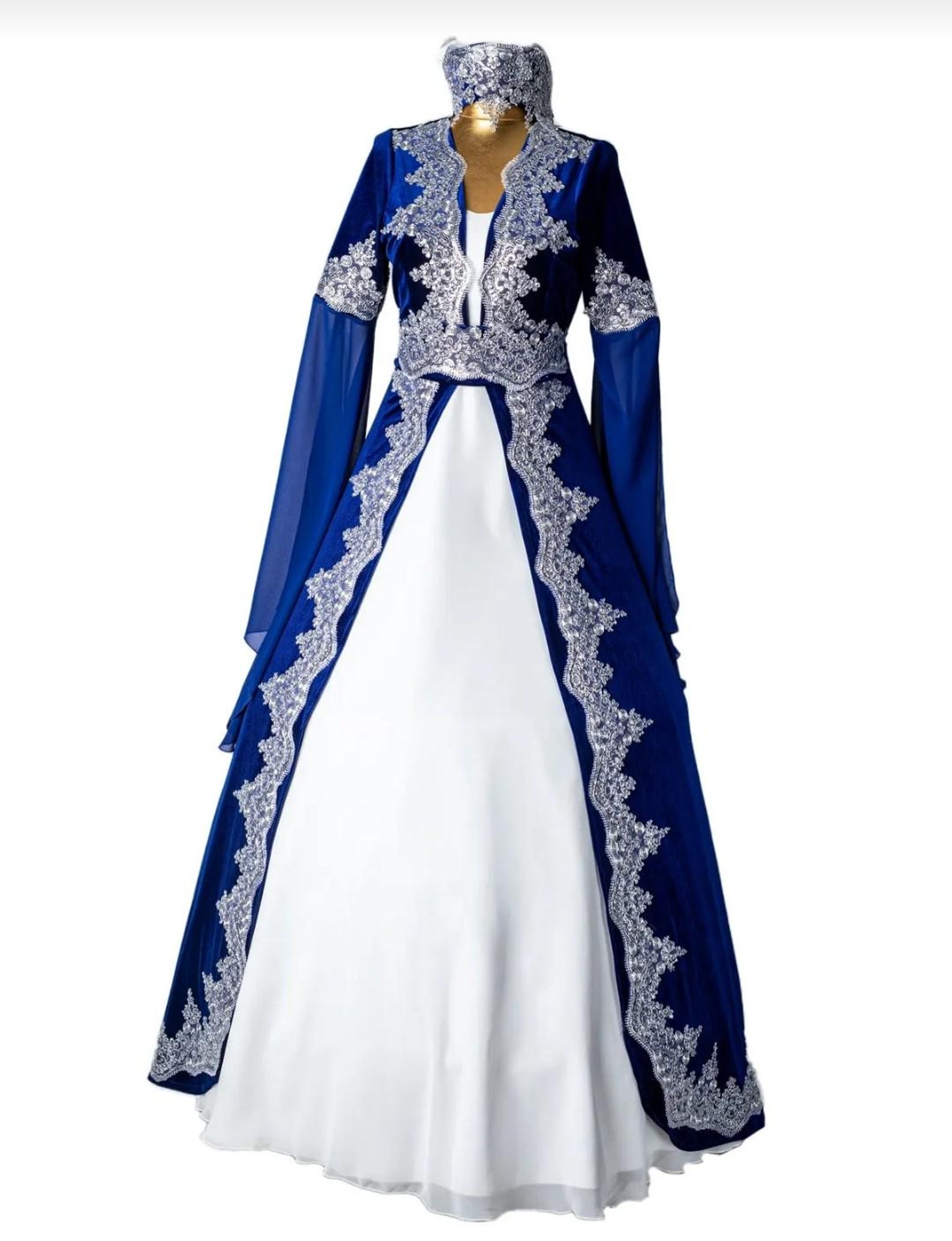 Traditional Vintage Turkish Wedding Dress Bindalli Turkishethnic Folk ...