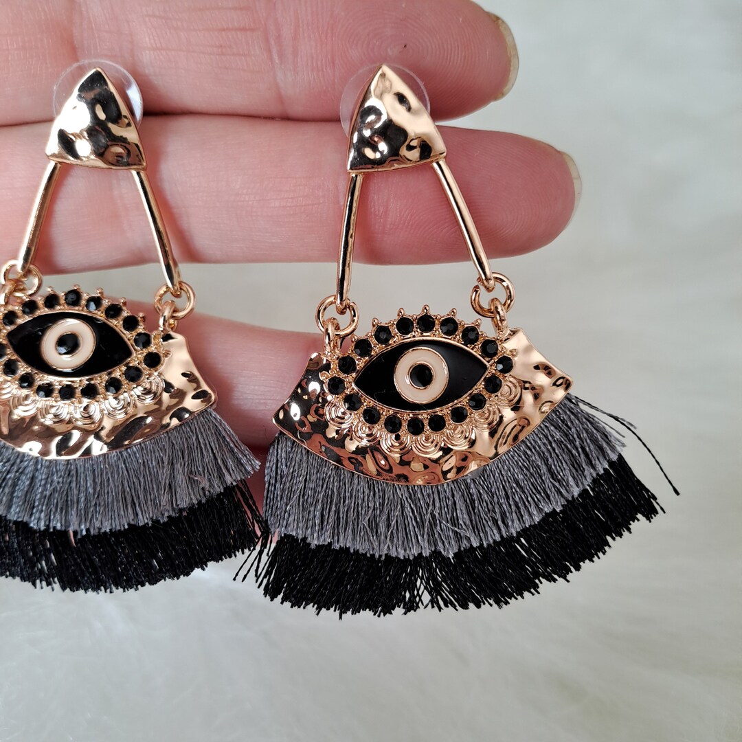 Earrings Masonic Eye Beautiful Earrings in the Form of Eyes Masonic Eye ...