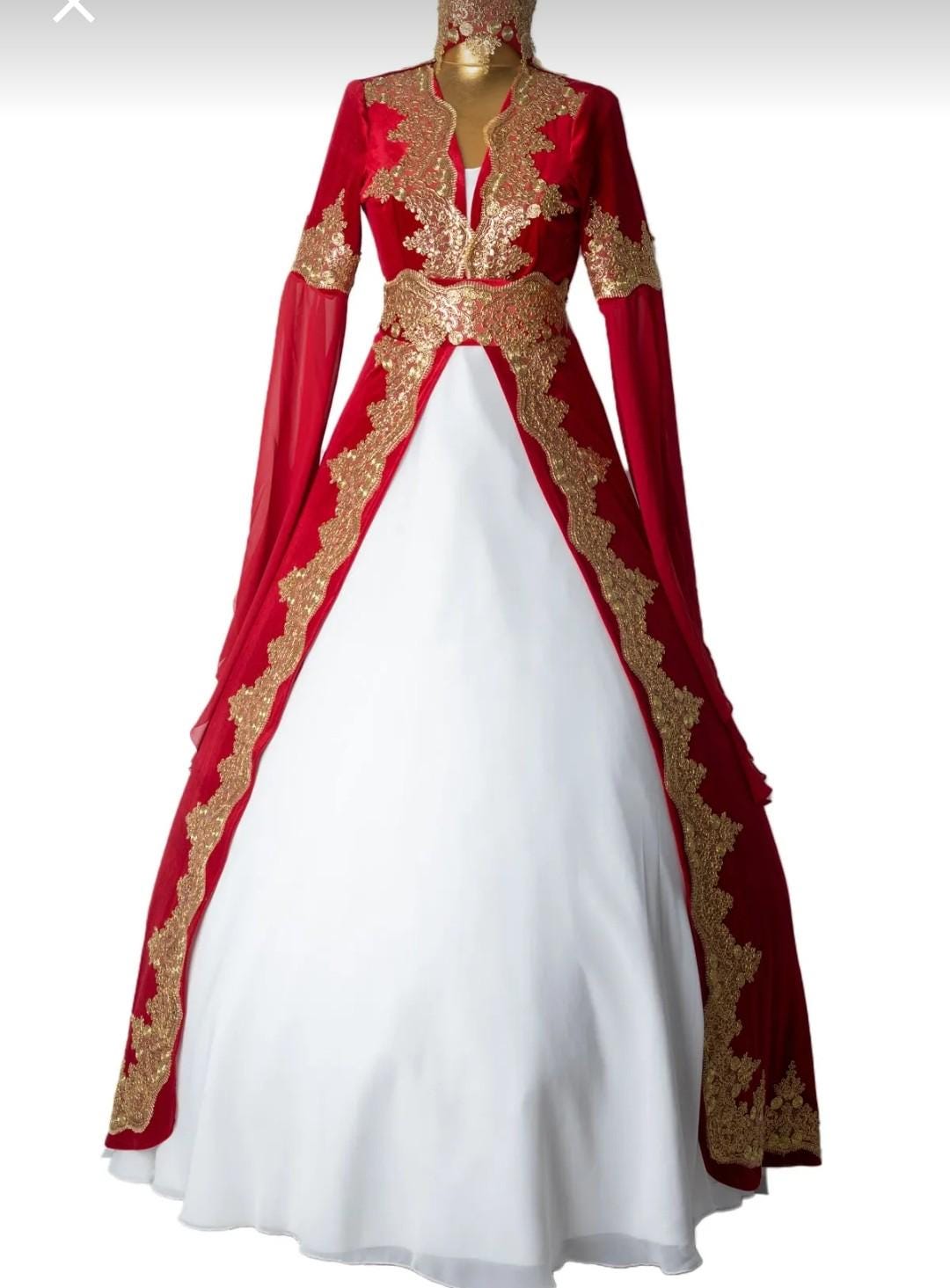 Traditional Vintage Turkish Wedding Dress Bindalli Turkishethnic Folk ...