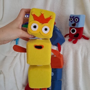 Numberblocks Plush Toy Set: Soft Math Learning Cubes, 3" Square - Etsy