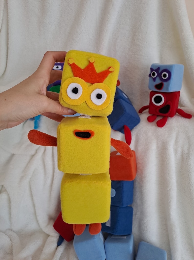 Numberblocks Plush Toy Set: Soft, Colorful Math Learning Cubes - Etsy ...