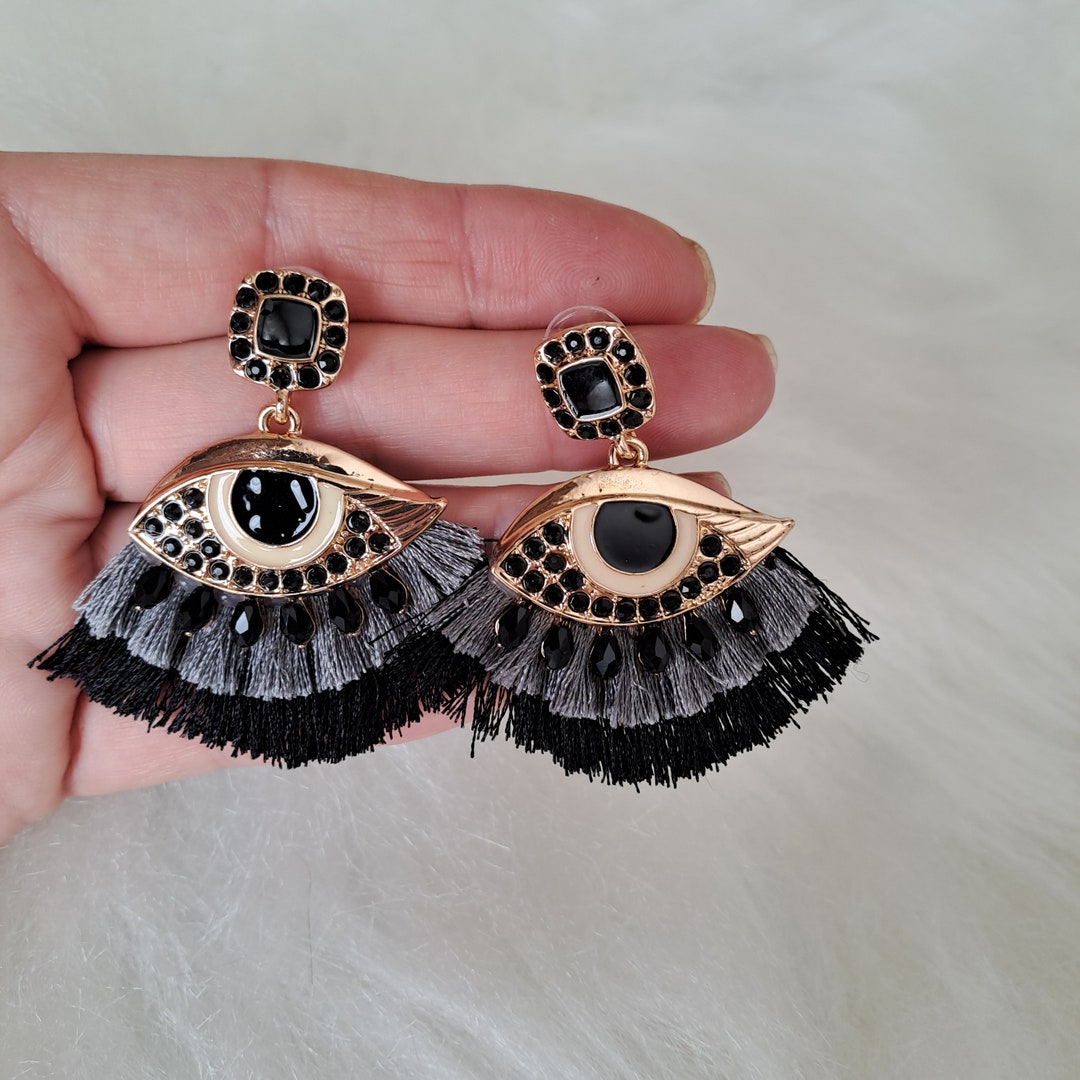 Earrings Masonic Eye Beautiful Earrings in the Form of Eyes Masonic Eye ...