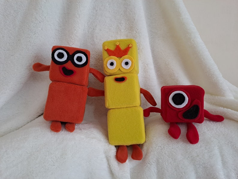 Caras de personajes de Numberblocks del 1 al 10 Juguete de peluche de ...