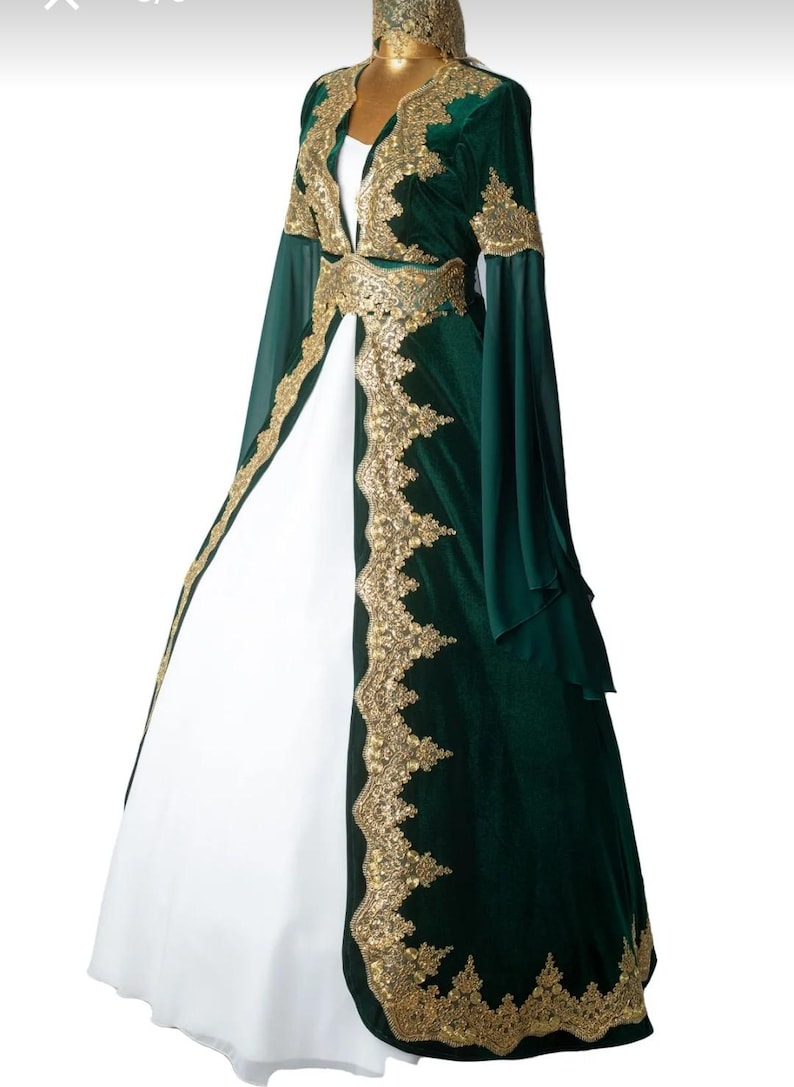 Traditional Vintage Turkish Wedding Dress Bindalli Turkishethnic Folk ...