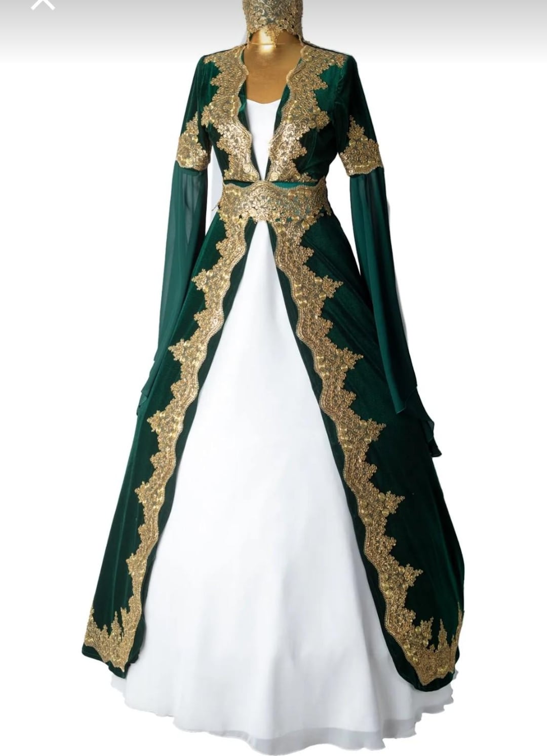 Vintage Turkish Velvet Kaftan: Ottoman Wedding Dress Costume Ball Gown ...