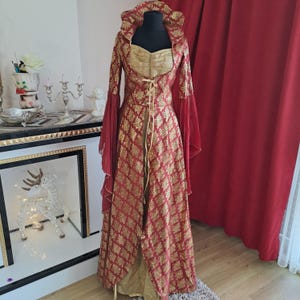 Traditional Vintage Red Turkish Wedding Dress Red Bindalli Turkish ...