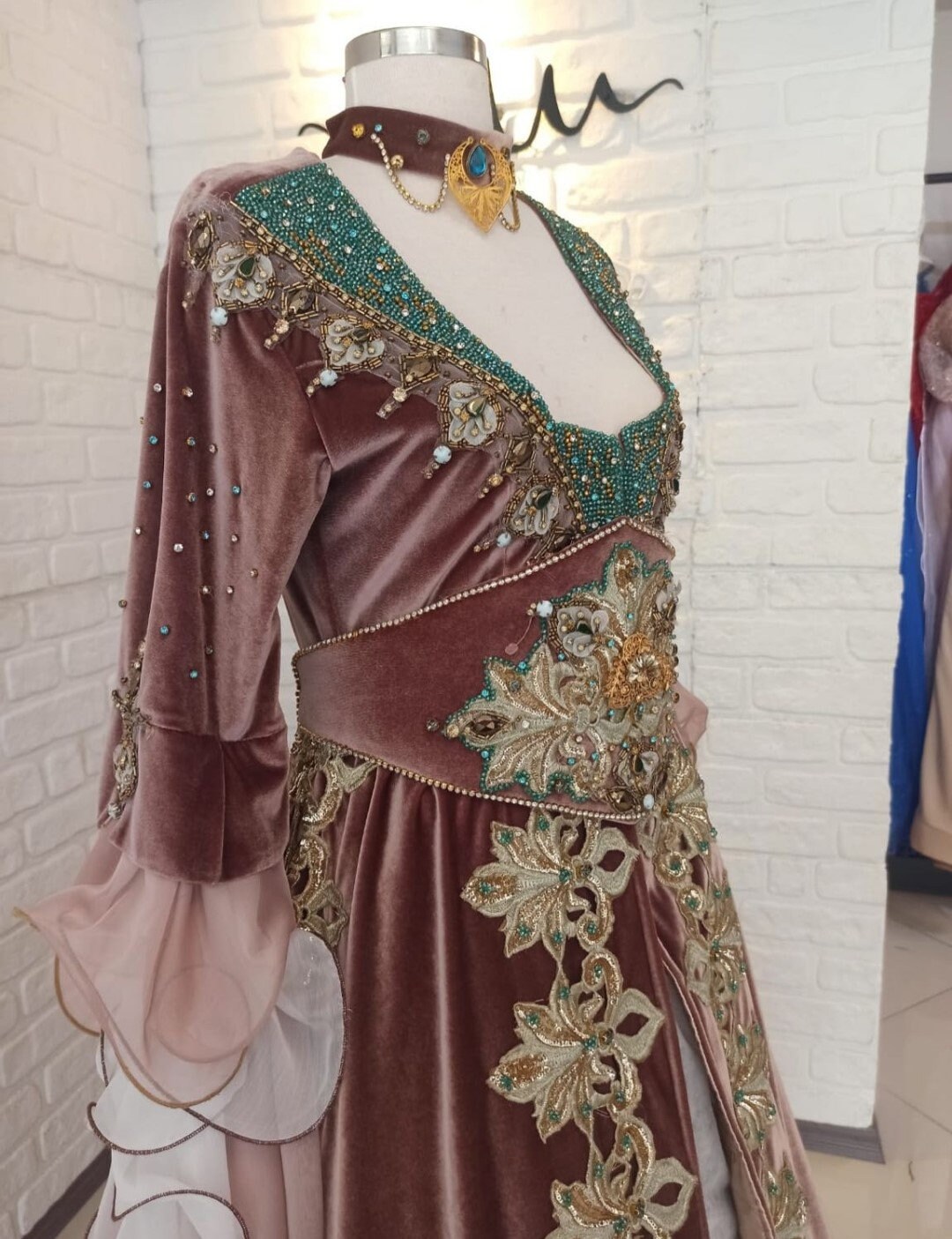 Traditional Vintage Turkish Wedding Dress Bindalli Turkishethnic Folk ...