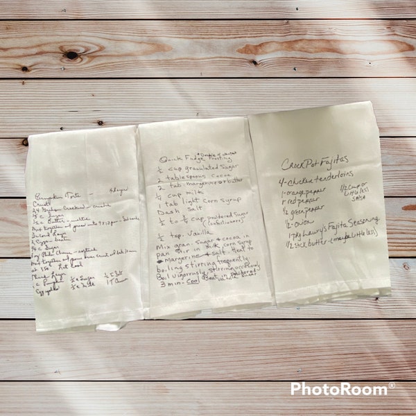 Custom Recipe Towels - Etsy