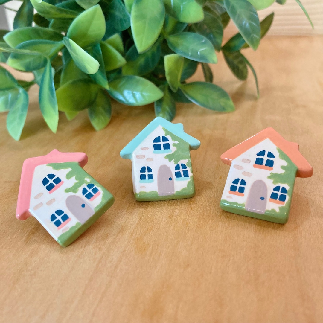 Clay Pins, Pastel Cottage Pins, Cute Pastel Pins, Backpack Accessories ...