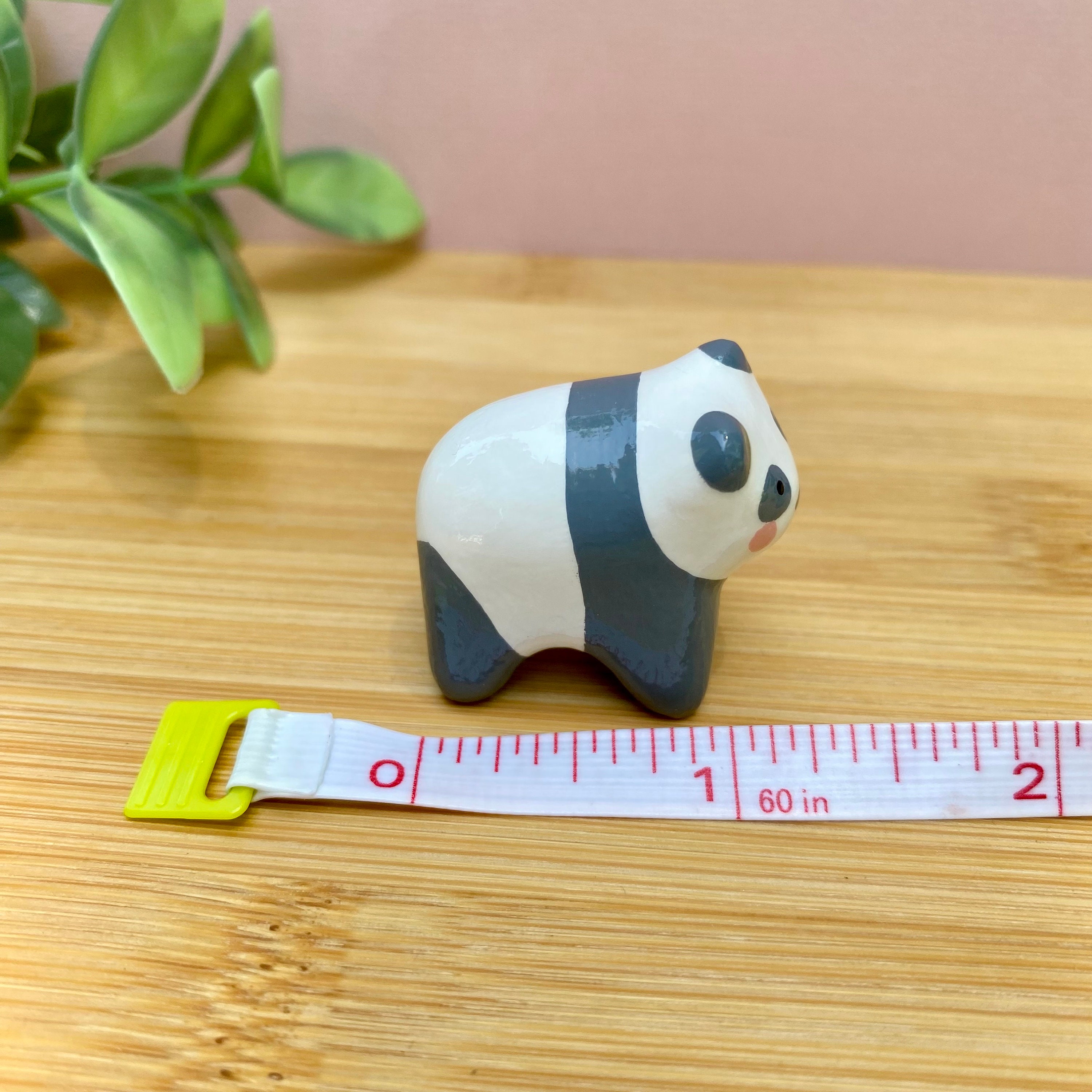 Panda Figurine Clay Panda Bear Cute Panda Panda Decoration - Etsy