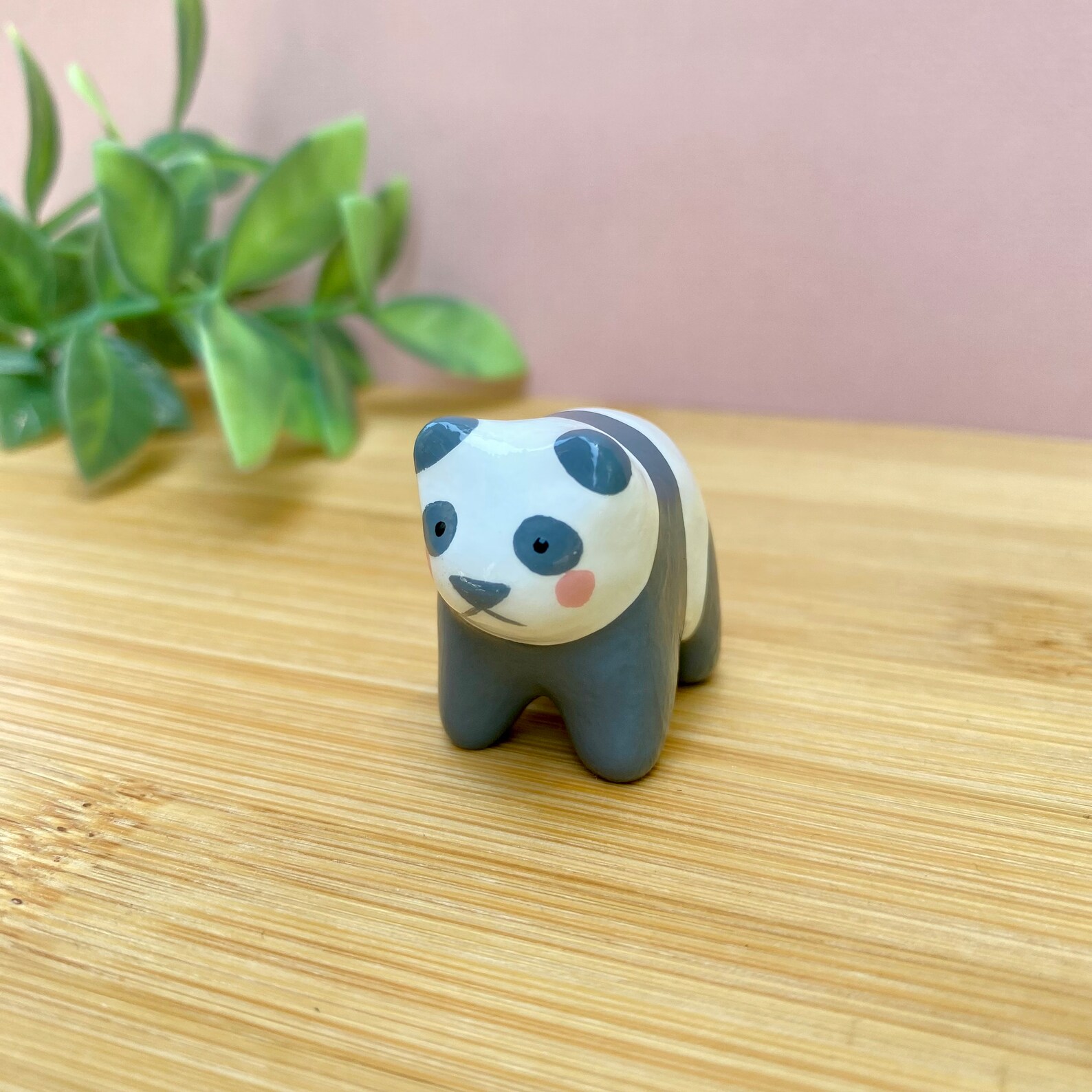 Panda Figurine Clay Panda Bear Cute Panda Panda Decoration - Etsy