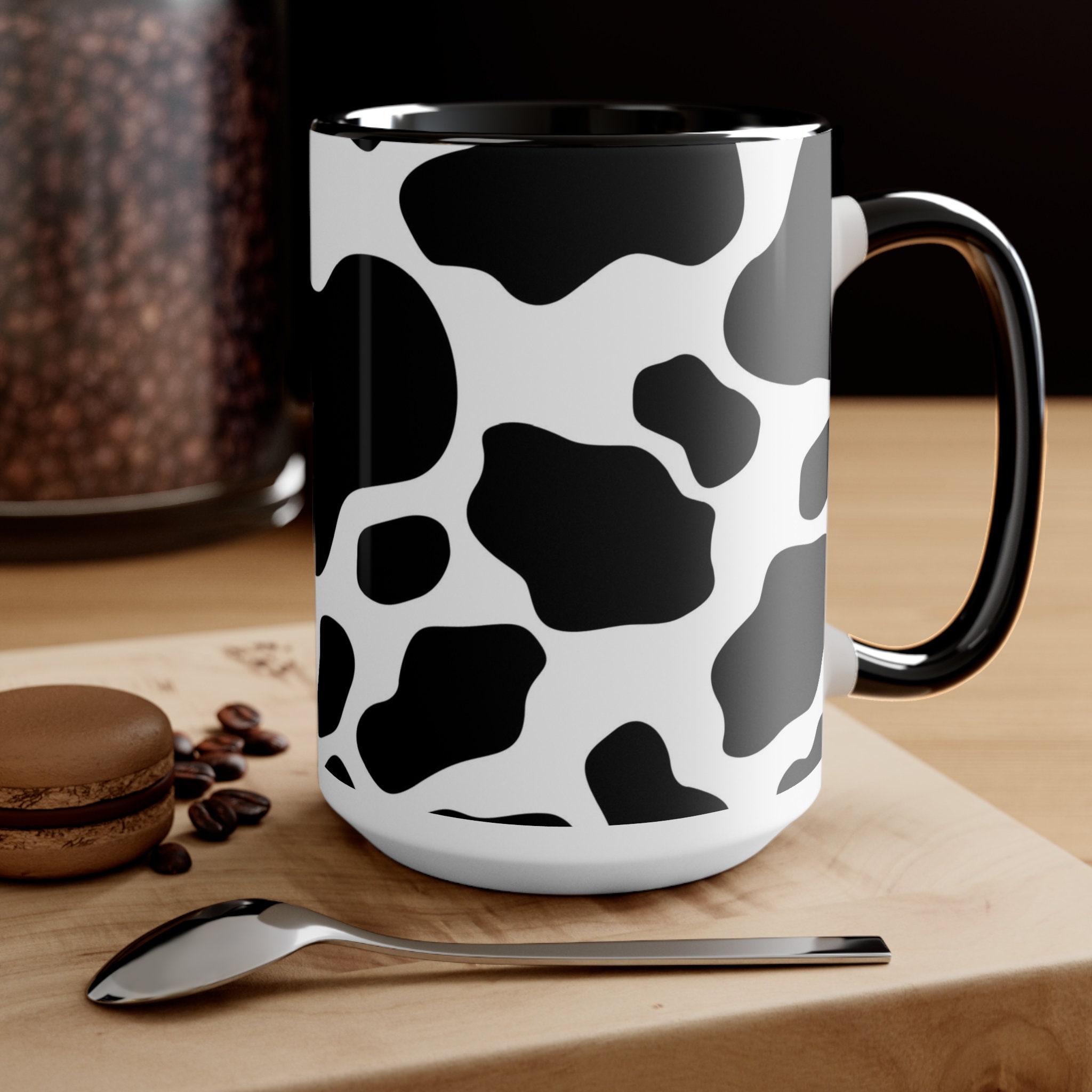 Cow Stuff, Cow Print Gift, Cows Lovers, Christmas Gift Idea, Cow Coffee ...