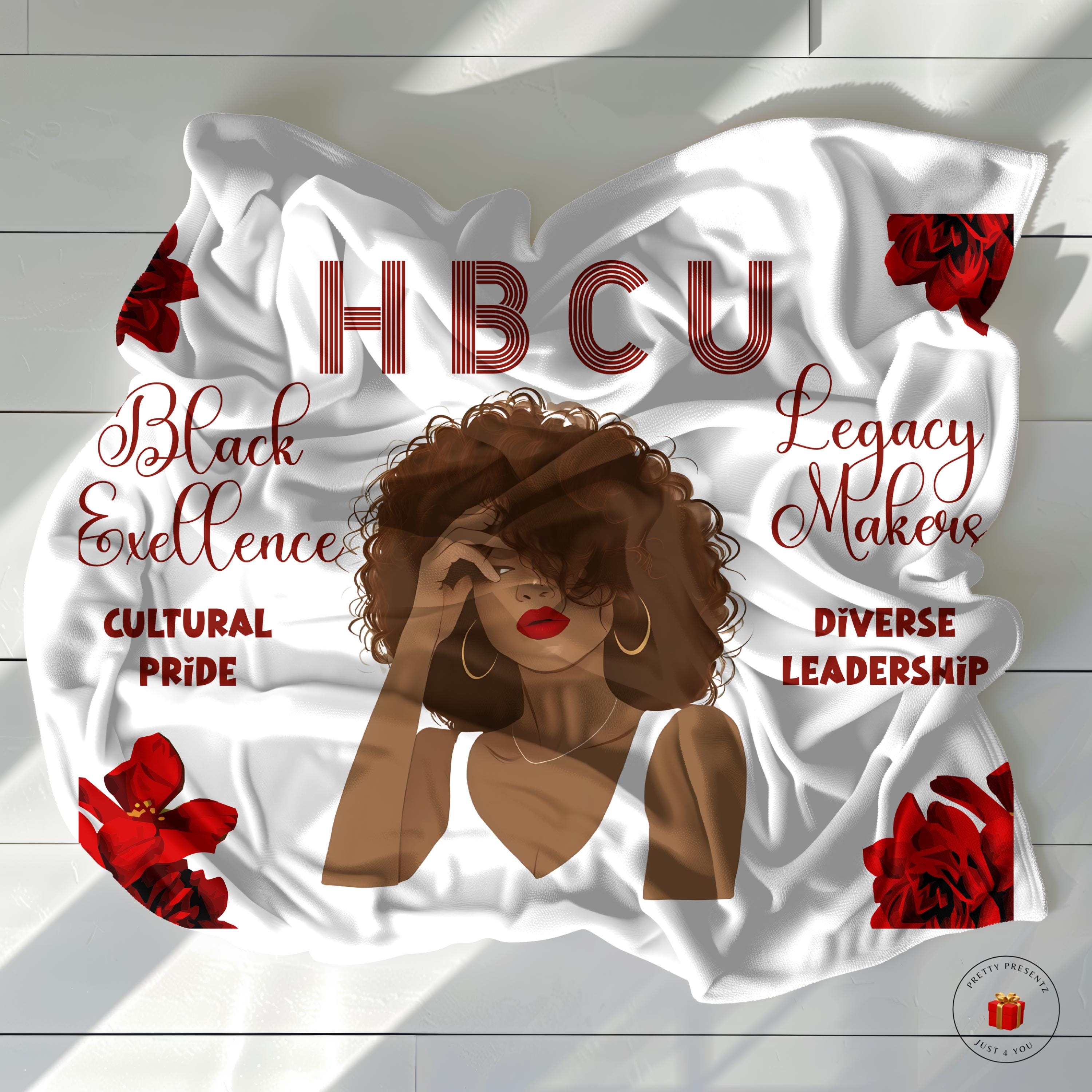Black Girl Gift, HBCU Black Girl Magic, African American Women Blanket ...
