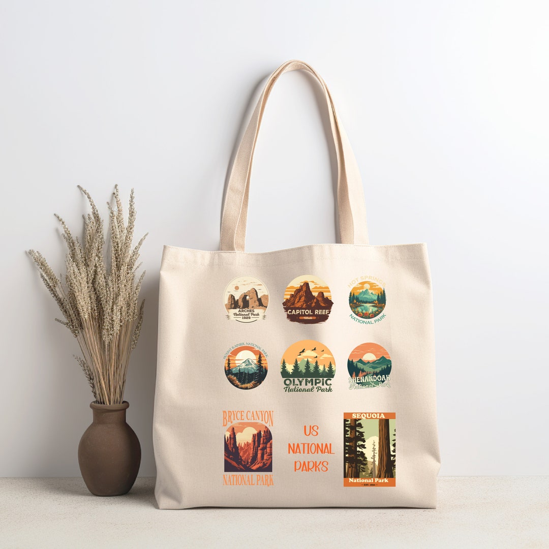 National Parks Gifts Adventure Awaits Travel Bag Camping Tote Bag ...