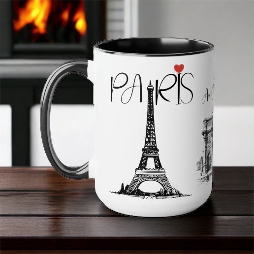 Paris Mug, Eiffel Tower, J'adore Paris, Novelty Coffee Mug, Gift for ...