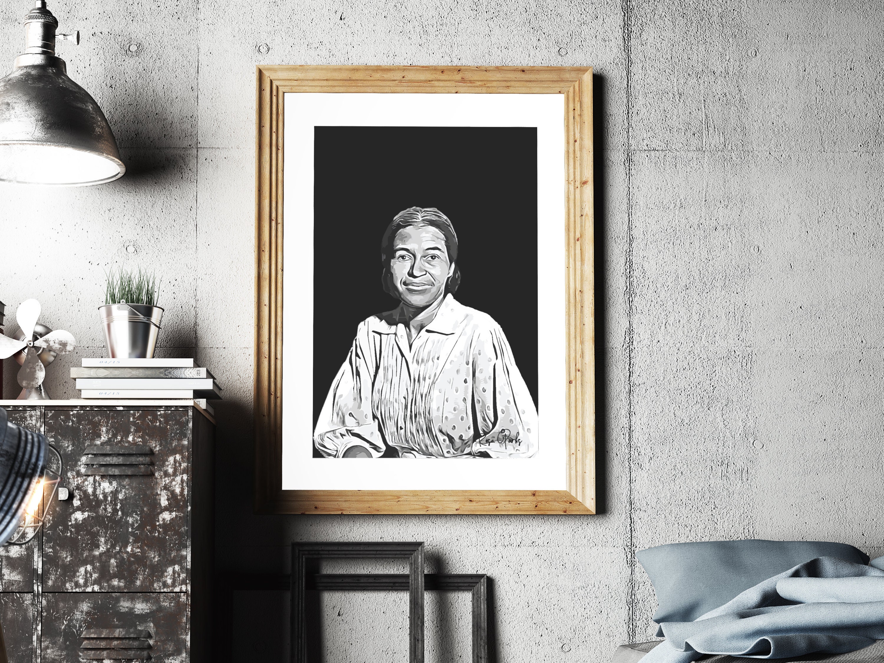 Rosa Parks Portrait Print - Original Artwork - Inspiring - Famous ...