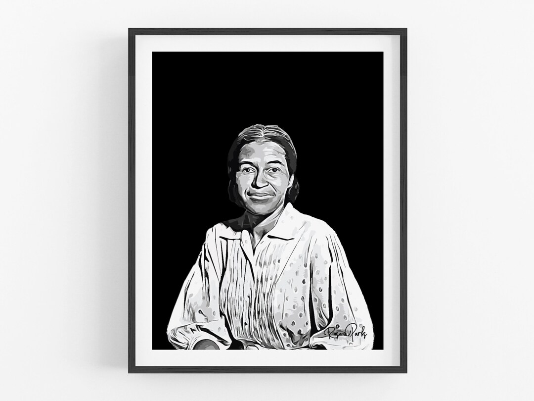 Rosa Parks Portrait Print - Original Artwork - Inspiring - Famous ...