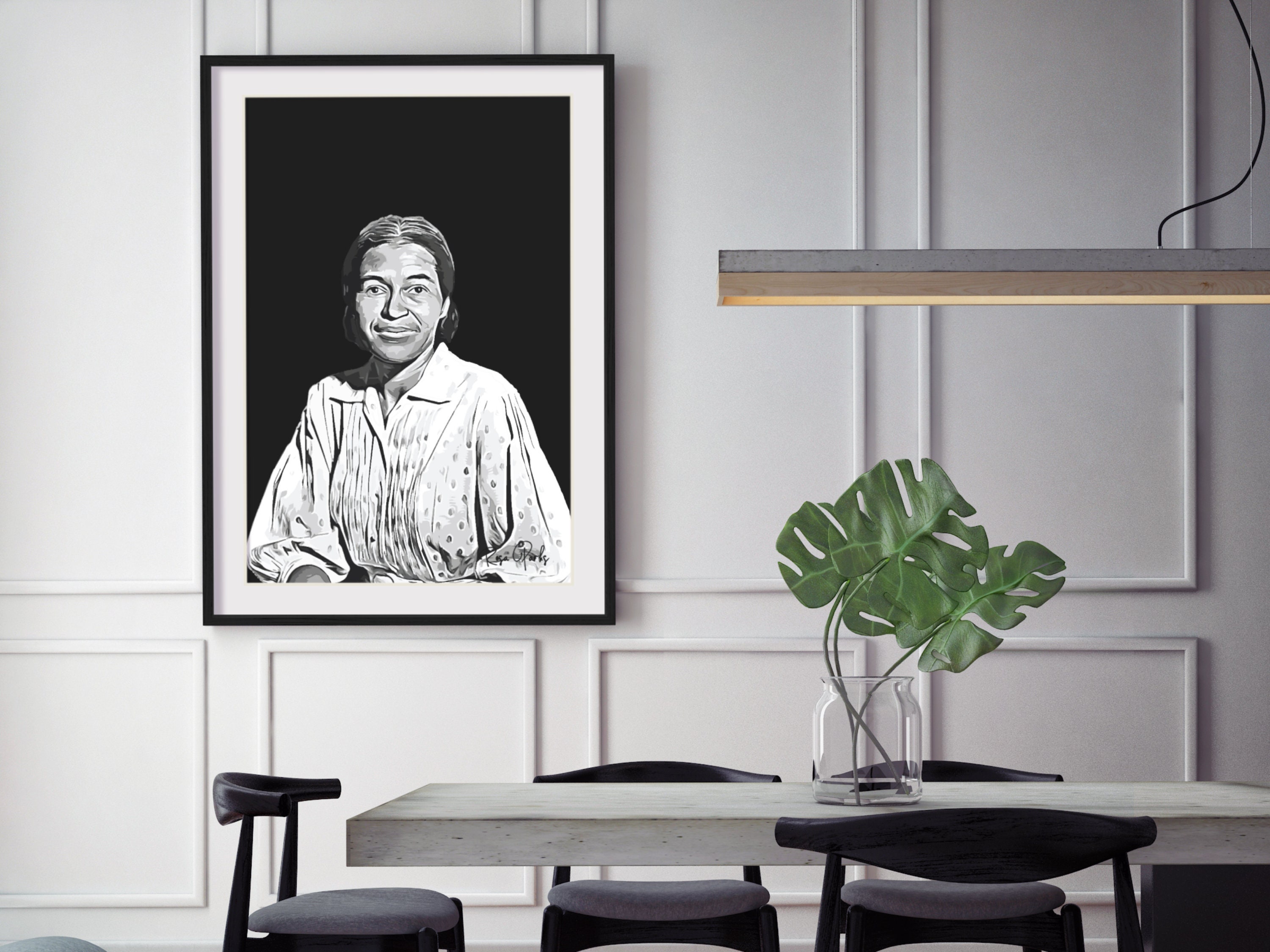Rosa Parks Portrait Print - Original Artwork - Inspiring - Famous ...
