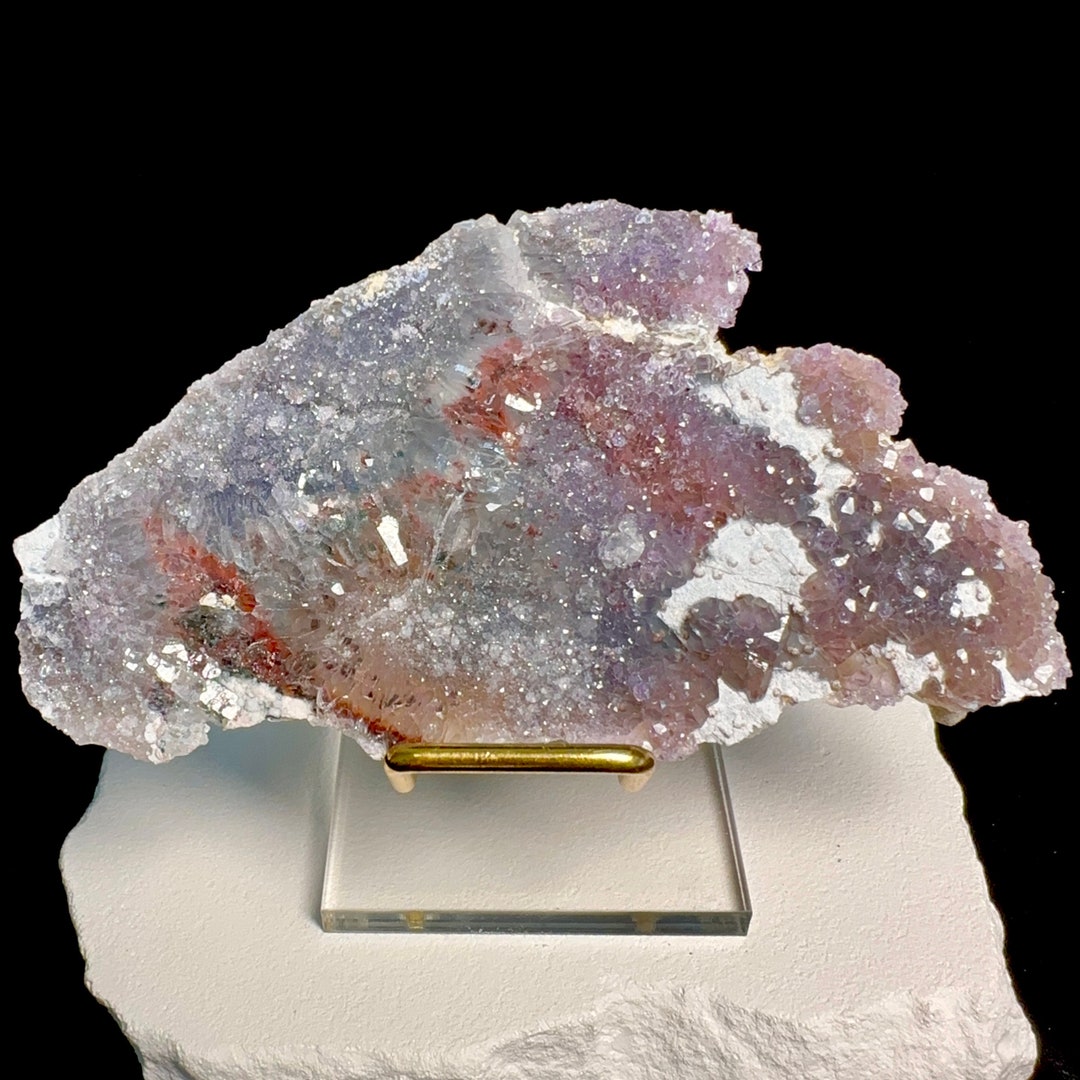 Red Purple Zeolite Slab Crystal Cluster Natural Crystals - Etsy