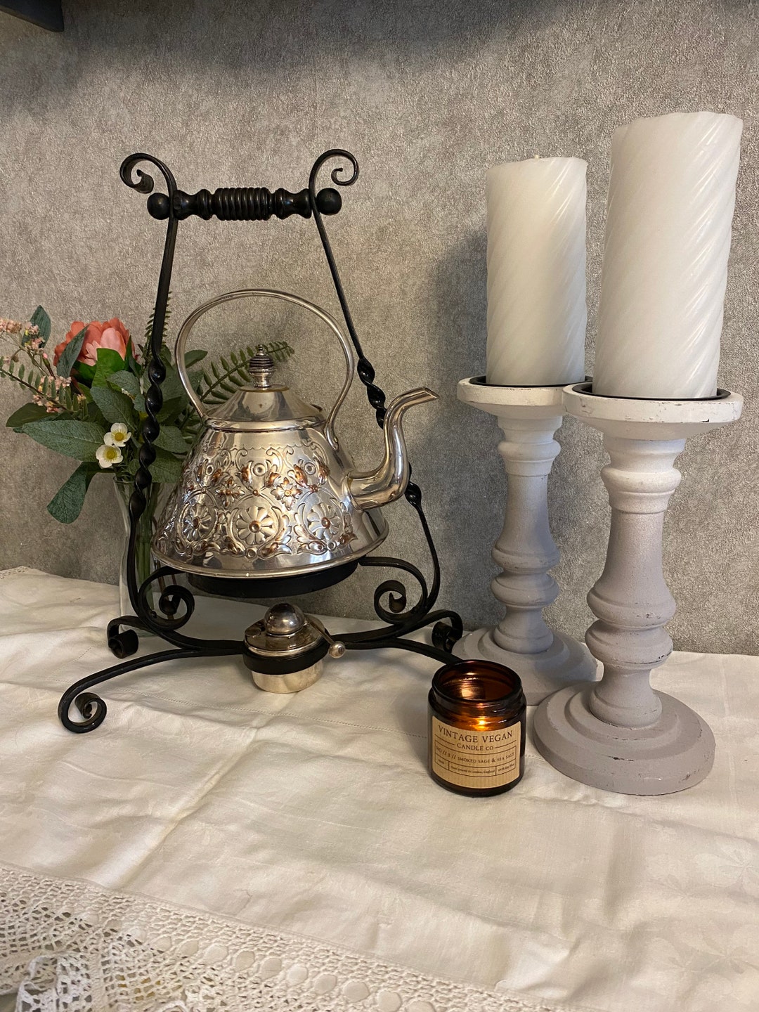 Victorian Kettle With Stand and Burner - Etsy
