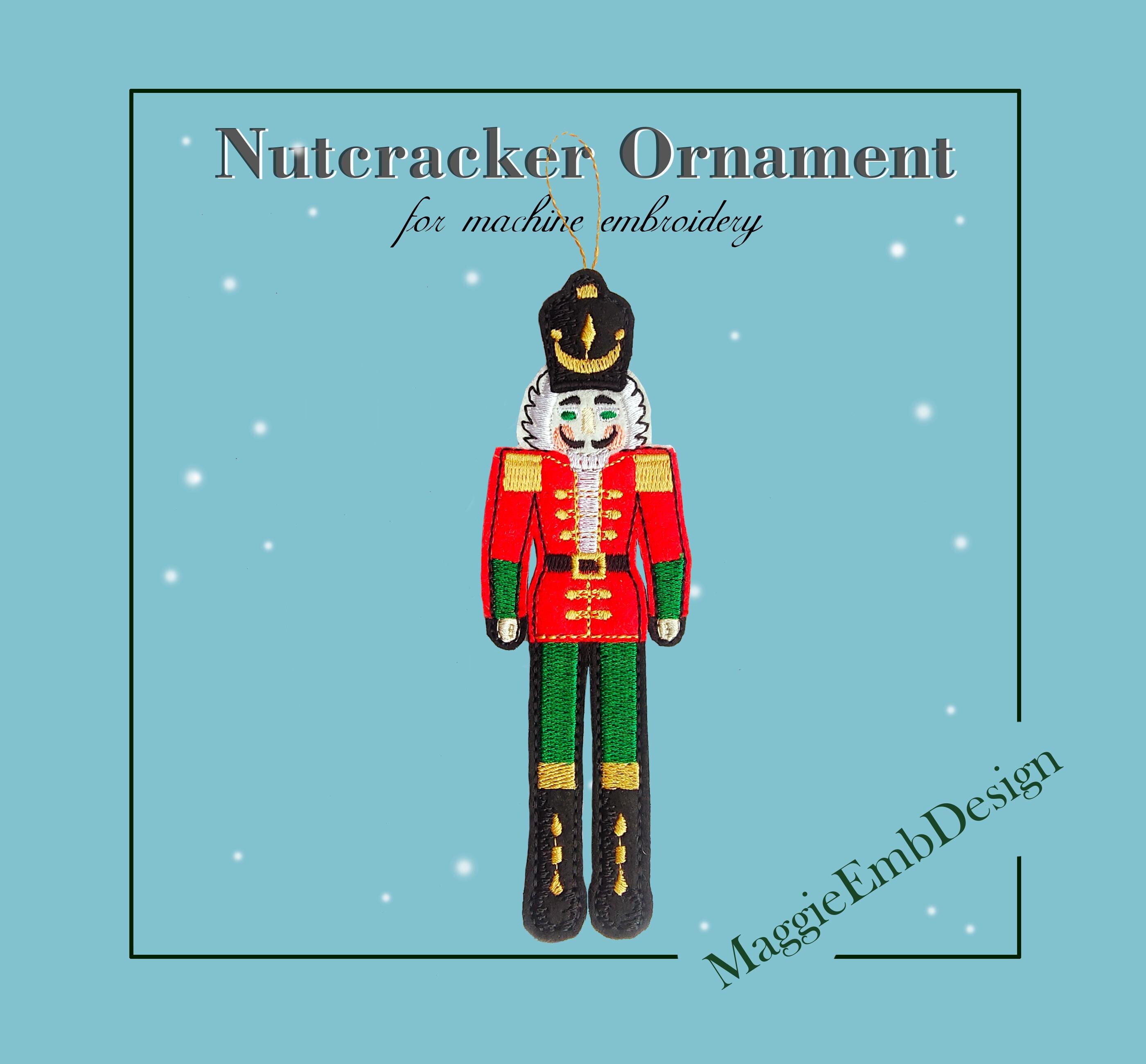 Nutcracker Applique Machine Embroidery Design Christmas Ornament - Etsy