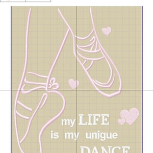 Pointe Shoes Ballet Machine Embroidery Design - Etsy